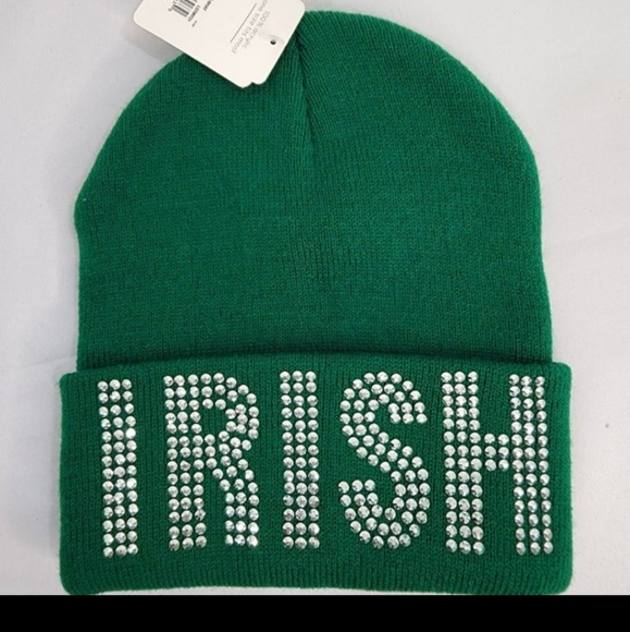 Accessories | Irish Shamrock Green Bling Hat | Poshmark